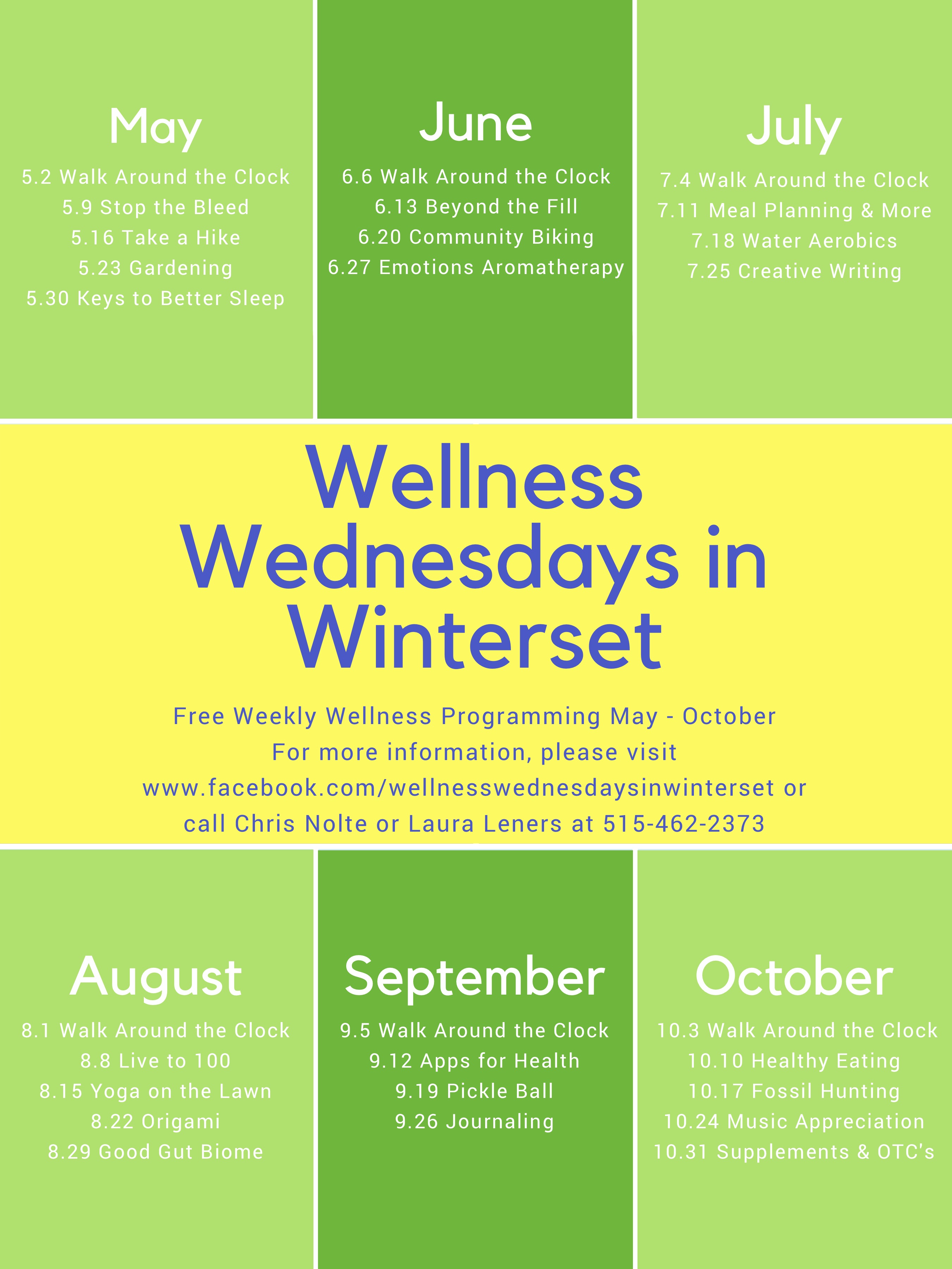 Wellness Wednesdays in Winterset - Winterset Public Library